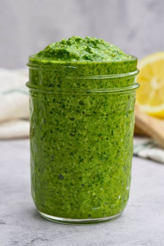 Spinach and Chive Pesto - For the Belly and Soul